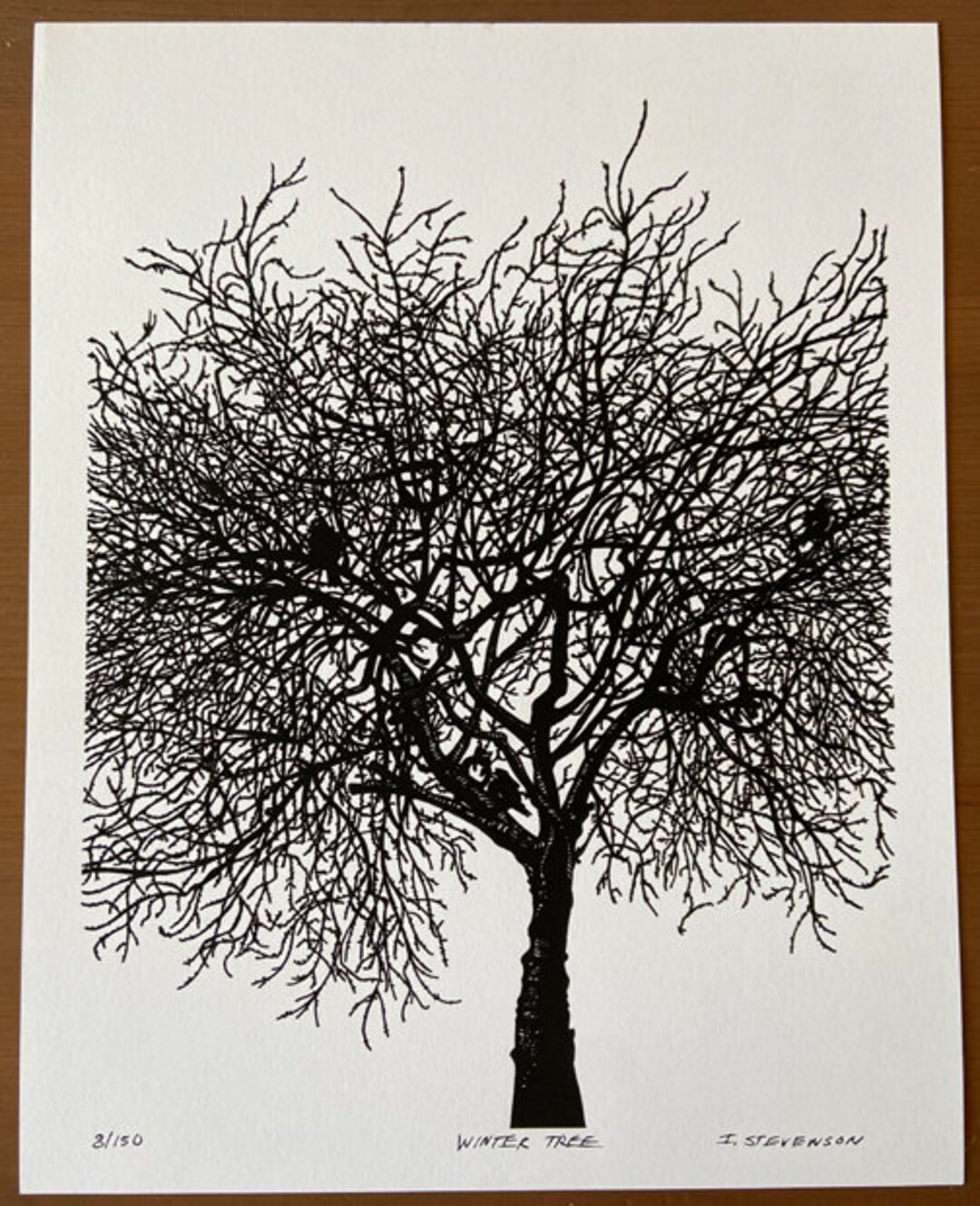 Winter Tree (print) Limited Edition Only 150 Total Made. - Etsy