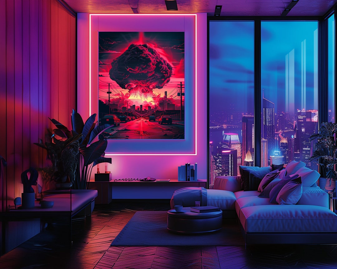 NEON NUCLEAR EXPLOSION neon_art_020.jpg Dope Neon Colorful Wall Art ...