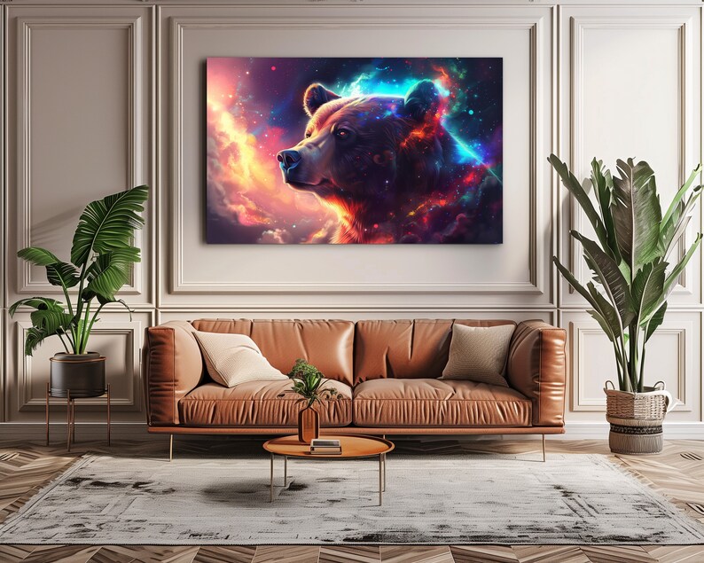 NEON BEAR Portrait Neon_Animal_021.jpg Colorful Neon Wall Art, Instant ...