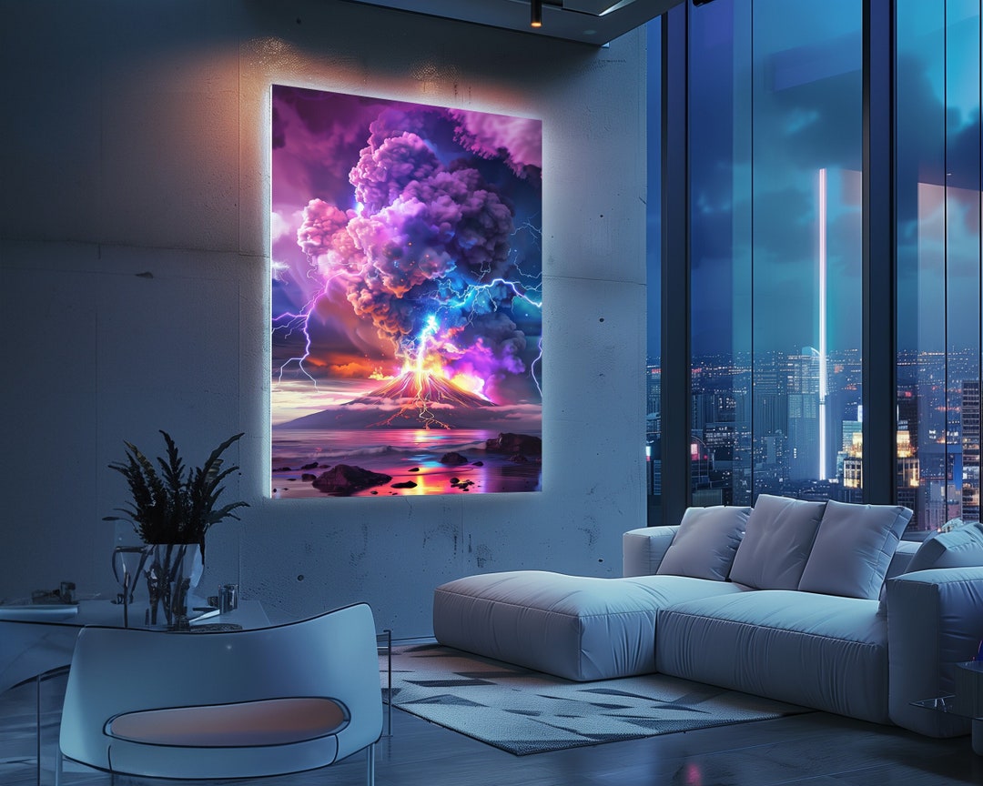 NEON VOLCANO on Another PLANET neon_space_057.jpg Dope Neon Colorful ...