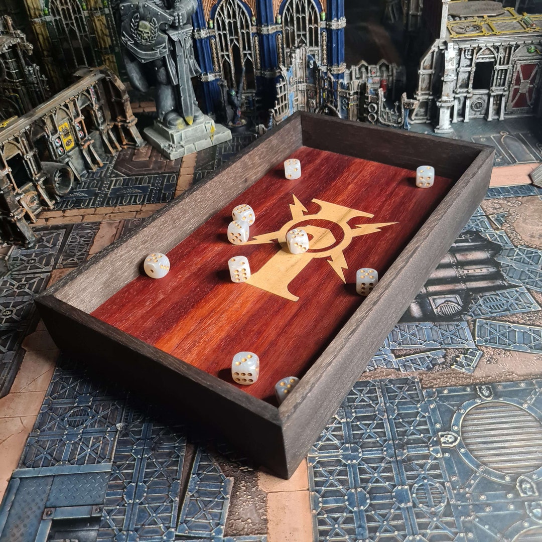 Adeptus Custodes Board - Inlaid Dice Track for Wargame - Etsy