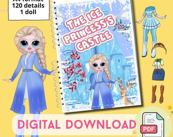 Printable DIY Project ICE Dollhouse With Paper Doll Busy Book ...