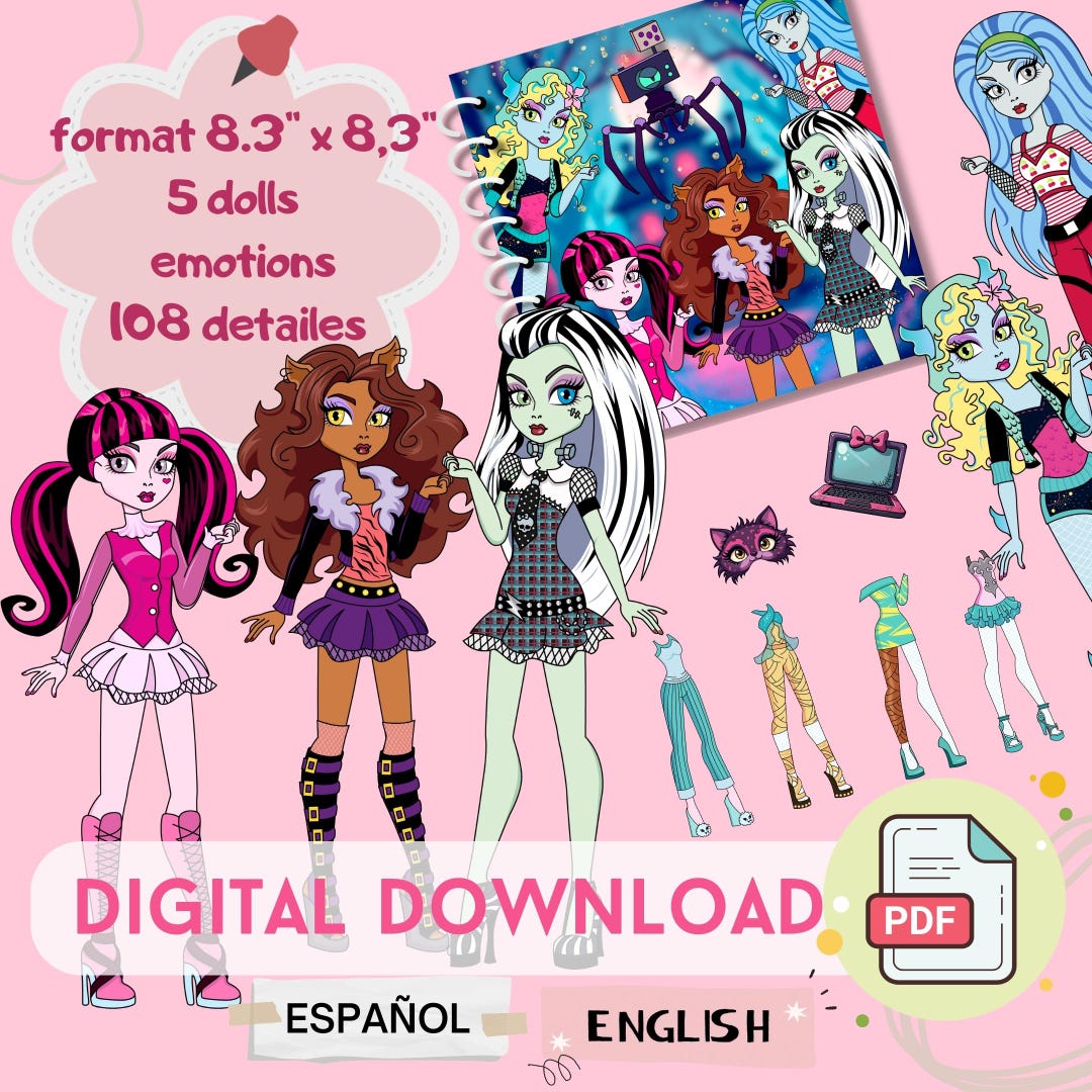 Printable Paper Doll |printable Paper Kit for Kids| Busy Book | Digital ...