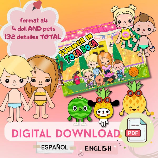 Toca Boca Book - Etsy
