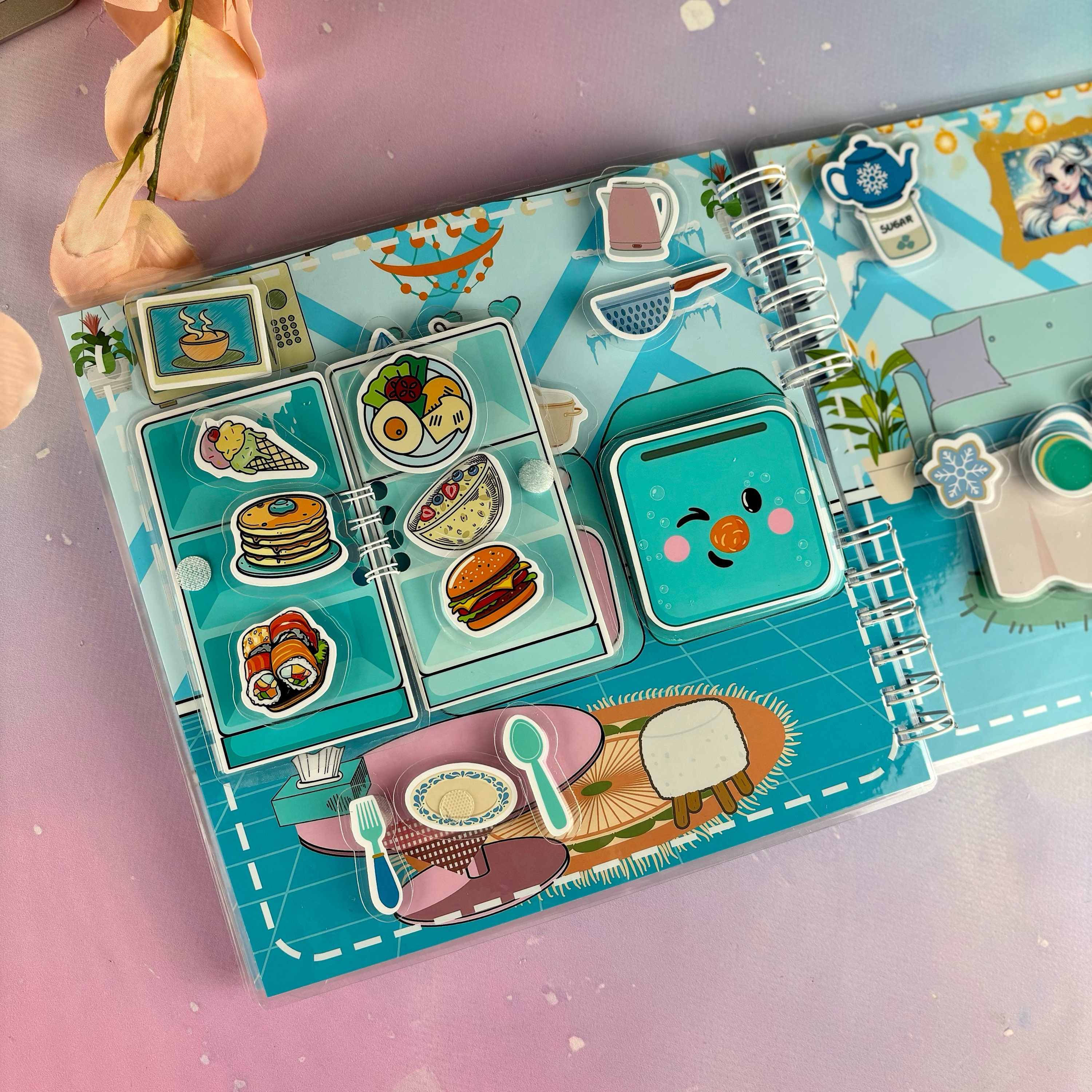 Printable DIY Project ICE Dollhouse With Paper Doll Busy Book ...