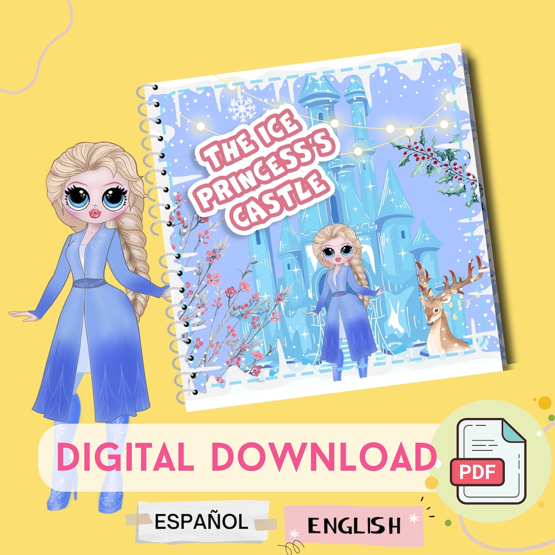 Printable DIY Project ICE Dollhouse With Paper Doll Busy Book ...