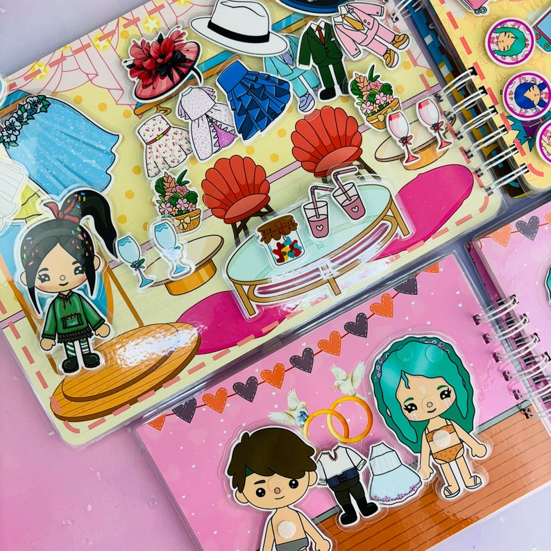 Toca Boca Paper Doll Quiet Book: Kids Busy Book (digital Download) - Etsy
