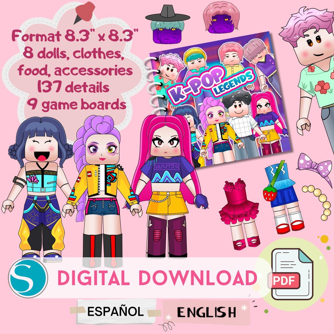 Printable Paper Dollhouse | Kids Busy Book | Digital Download | Craft ...