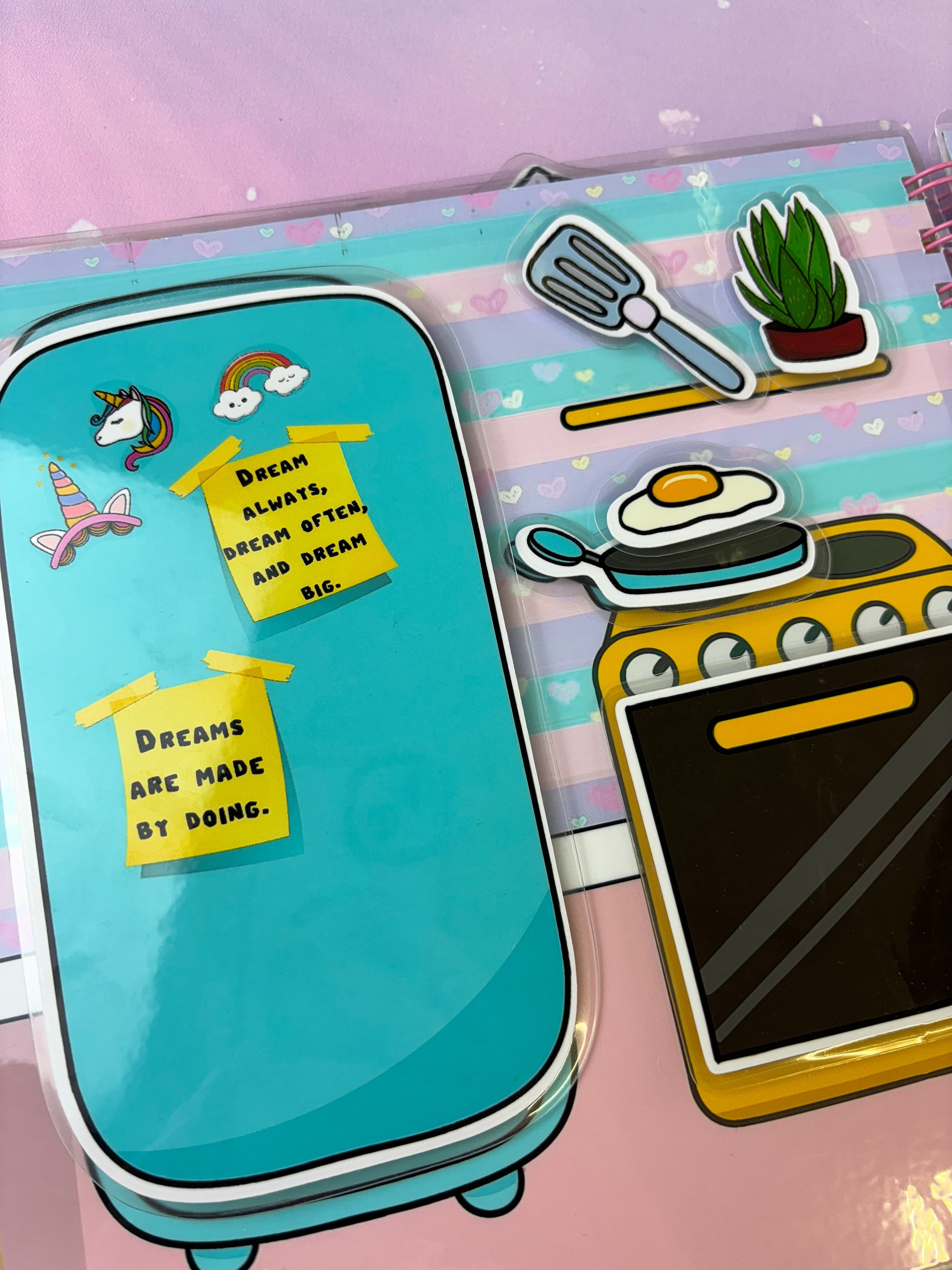 Printable DIY Project Unicorn Dollhouse With Paper Dolls Busy Book ...