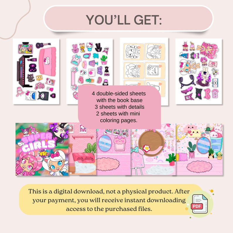 Printable Toca Boca Paper Doll: Avatar World Busy Book (digital ...