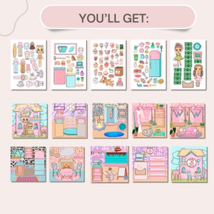 Printable Dollhouse Busy Book & Activities for Kids - Etsy