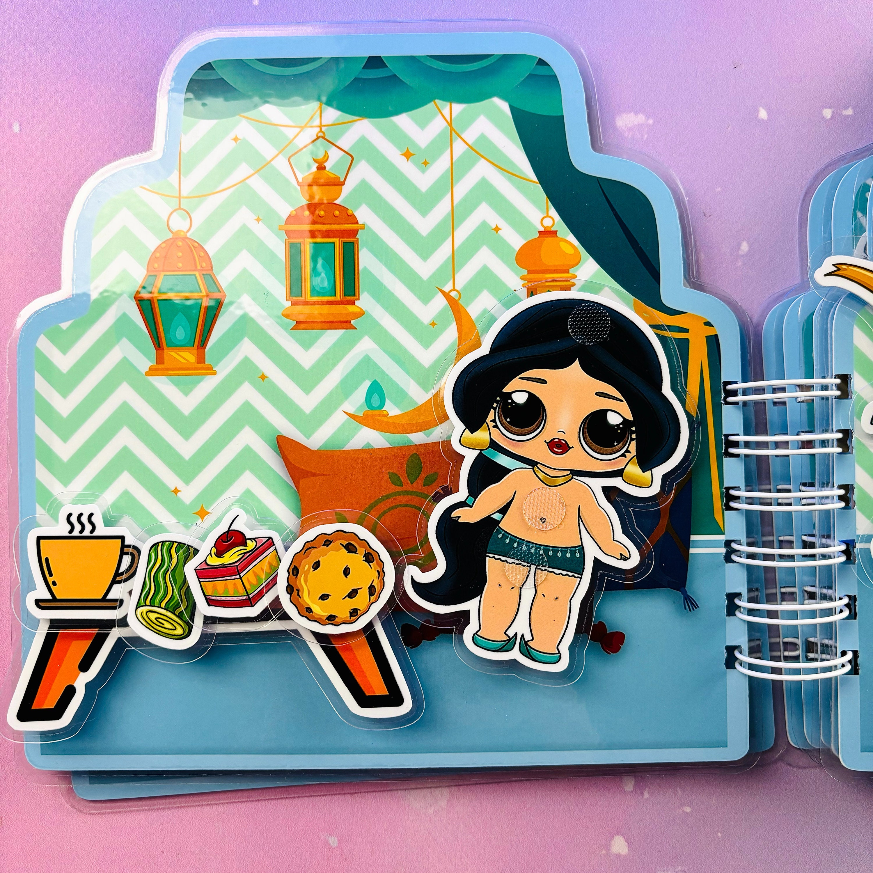 Printable DIY Project Dollhouse With 6 Paper Dolls Castle of Beauties ...