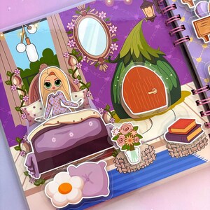 Printable Princess Paper Doll With Dollhouse Busy Book Activities for ...