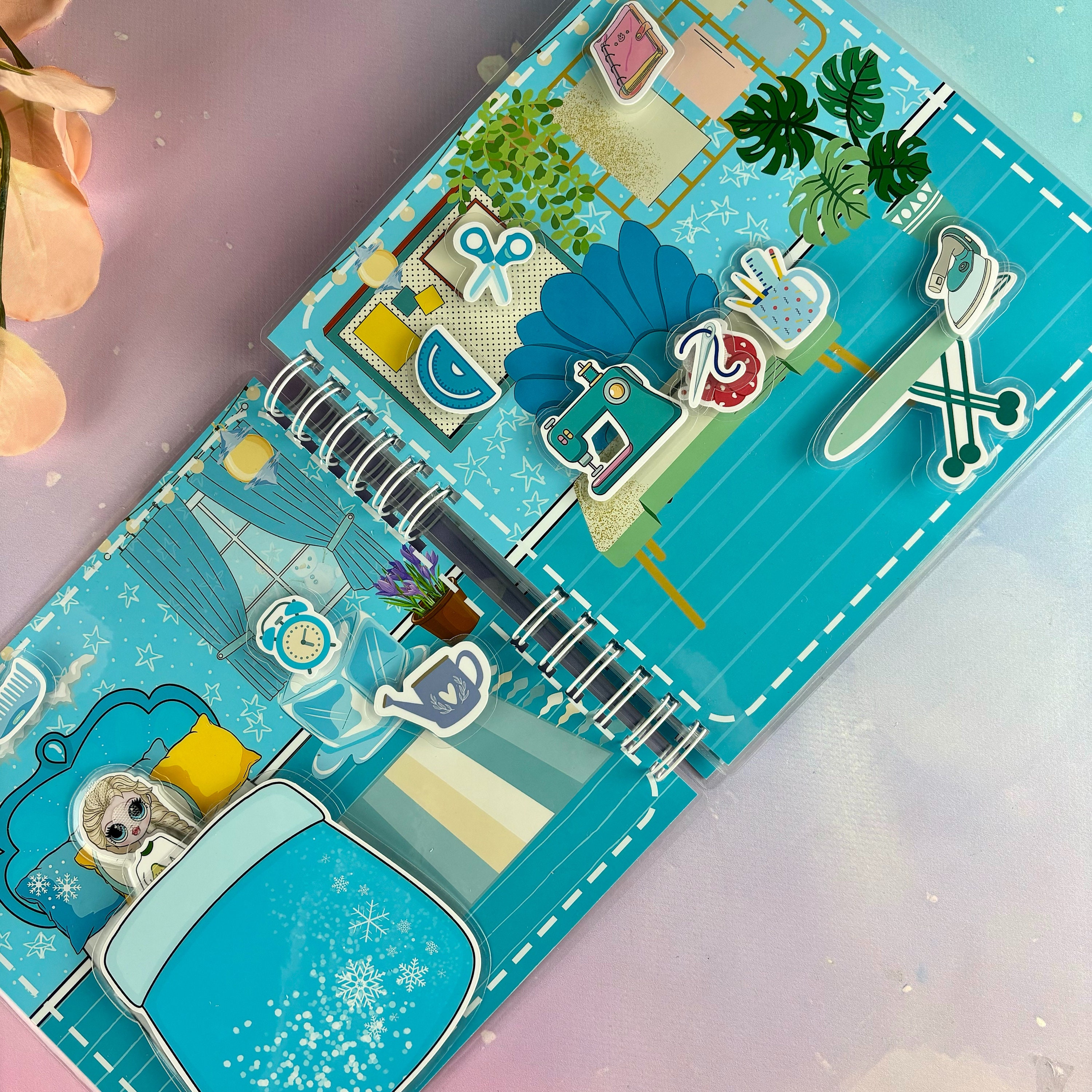 Printable DIY Project ICE Dollhouse With Paper Doll Busy Book ...