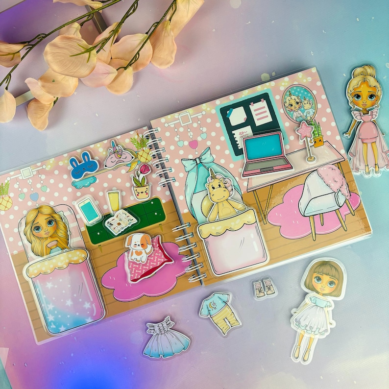 Paper Dolls , Printable Dollhouse, Busy Book Activity, Digital - Etsy