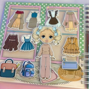 Printable Paper Doll |printable Paper Kit for Kids| Busy Book | Digital ...