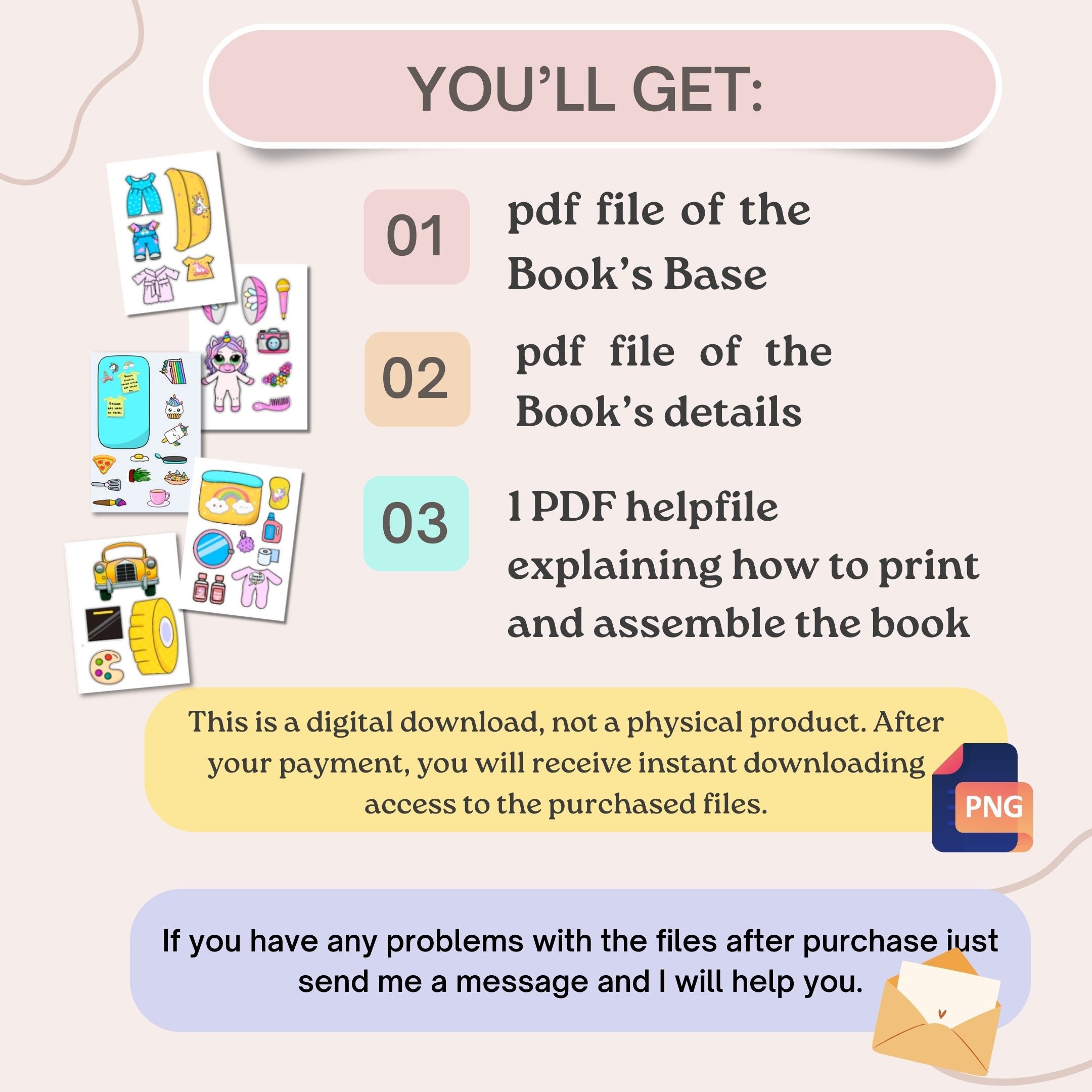 Printable DIY Project Unicorn Dollhouse With Paper Dolls Busy Book ...