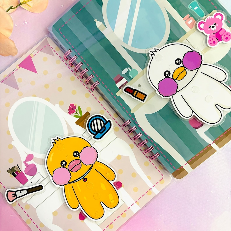 Printable Paper DUCK Dollhouse format A4 Busy Book & Activities for ...