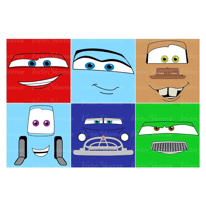 Lightning Mcqueen Eyes Printable - Etsy