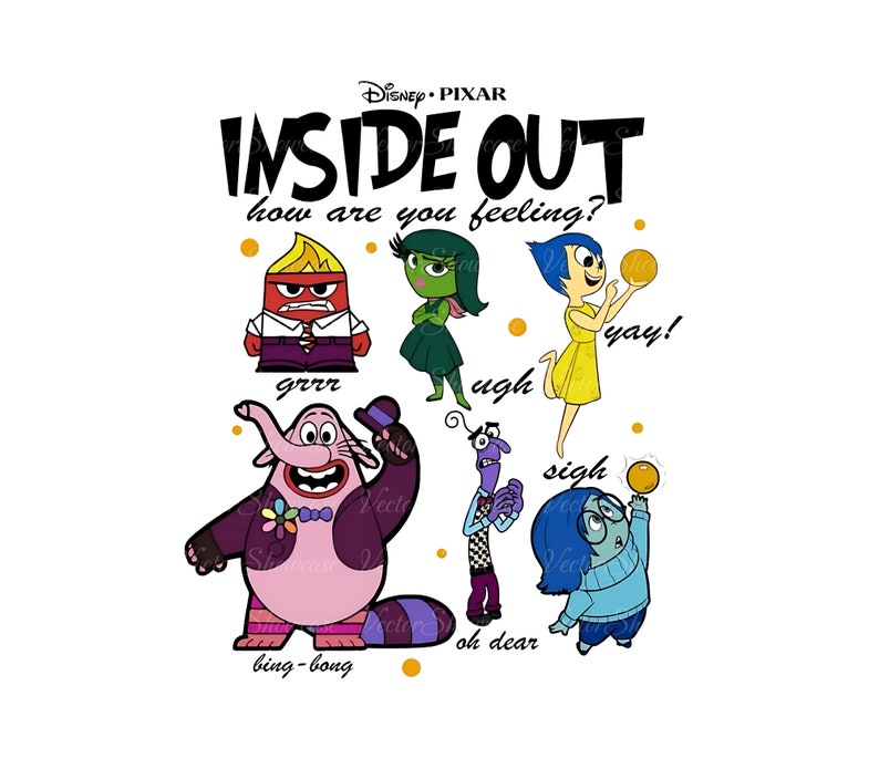 Inside Out 2 PNG, Inside Out 2 Anger, Joy, Disgust, Sadness, Fear ...