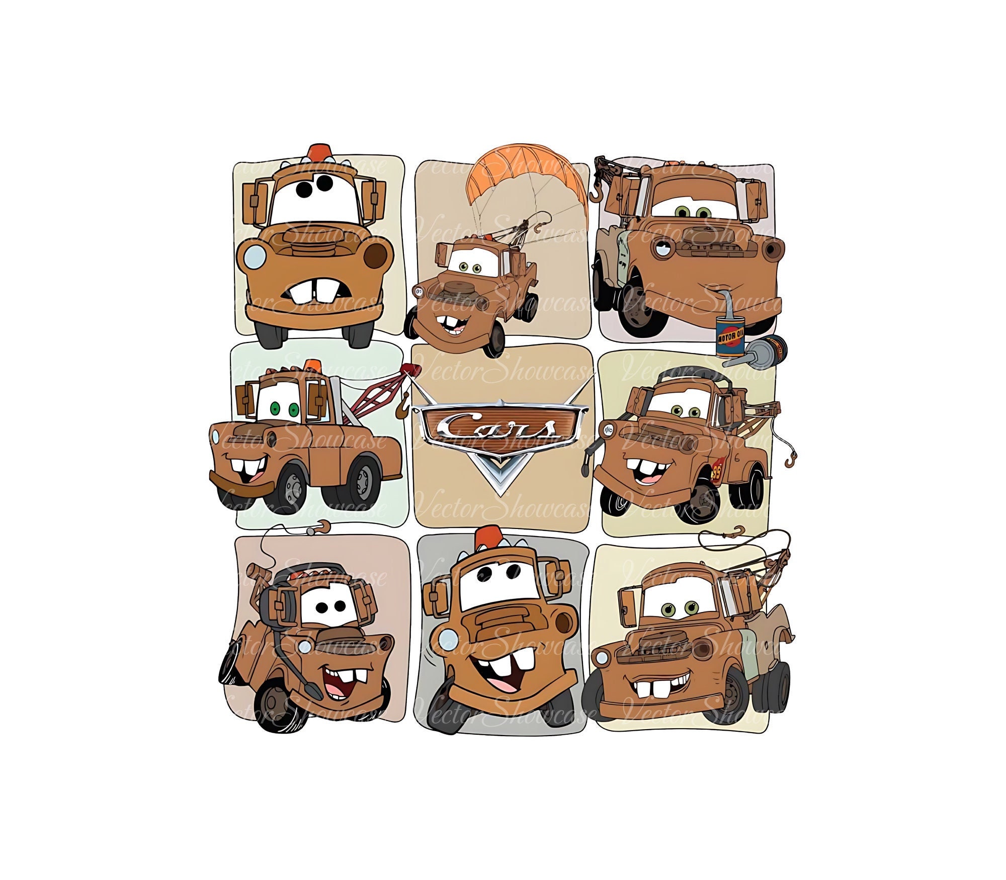 Retro Tow Mater Radiator Springs Png, Tow Mater Png, Retro Mater Png ...