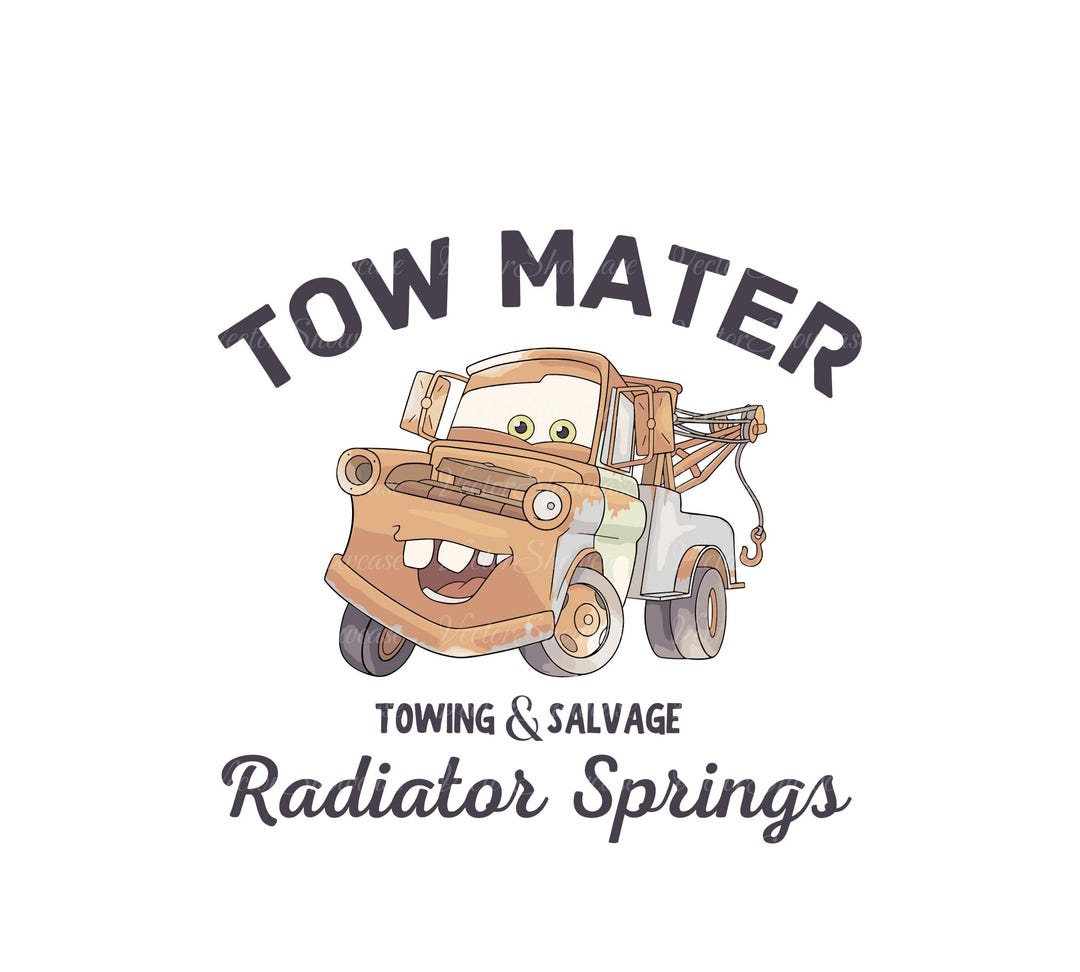 Retro Tow Mater Radiator Springs Png, Tow Mater Png, Retro Mater Png ...