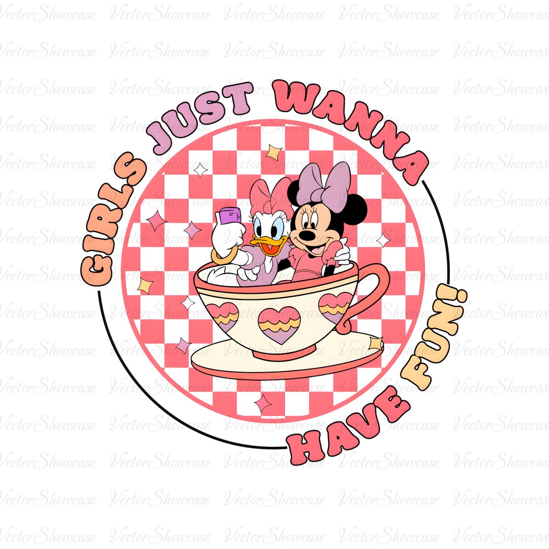 Girls Just Wanna Have Fun Png, Summer Vibes Png, Groovy Style Png ...