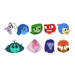 Inside Out 2 PNG, Inside Out 2 Wut, Freude, Ekel, Traurigkeit, Angst ...