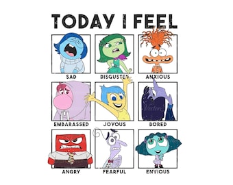 Inside Out 2 PNG, Inside Out 2 Anger, Joy, Disgust, Sadness, Fear ...