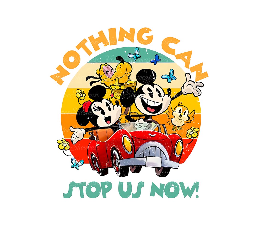 Nothing Can Stop Us Now Mickey Minnie PNG, Retro Mouse and Friends Png ...