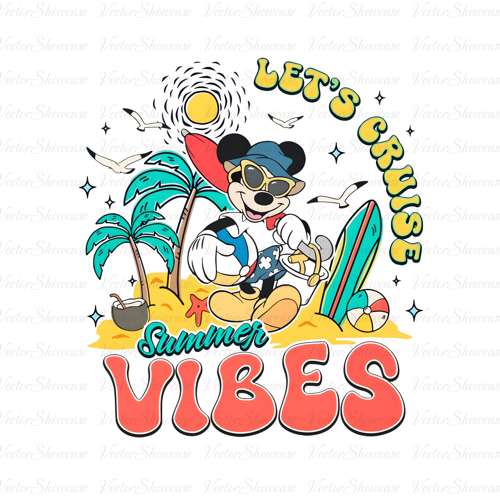 Mickey Mouse Surfing Png, Mickey Mouse Retro Surf, Magic Kingdom ...