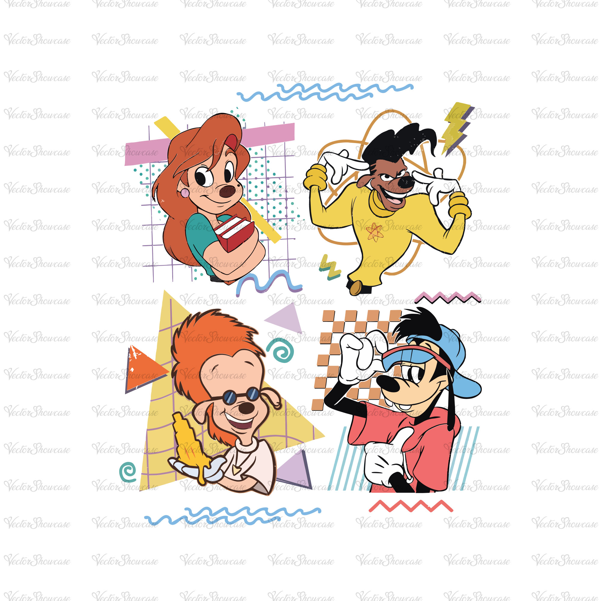 Powerline Stand Out Tour 95 Png, Goofy Powerline Png, Vintage Goofy ...