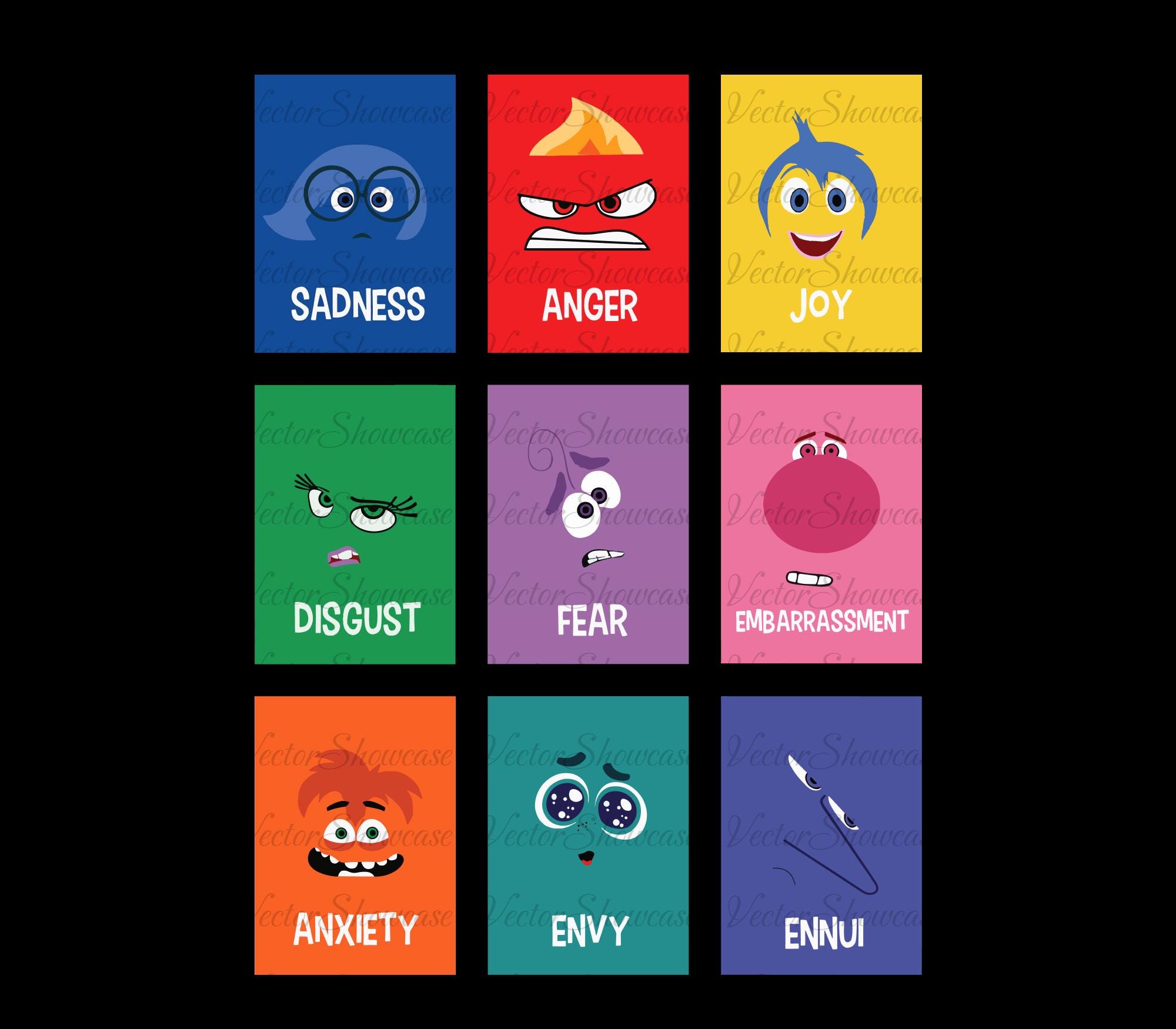 Inside Out Characters Svg, Inside Out Png, Inside Out Svg, Inside Out ...