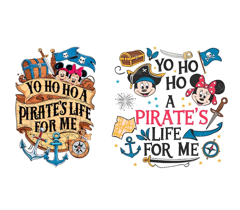 Yo Ho Yo Ho Pirate's Life for Me Png, Mouse Pirate Png, Cruise Trip Png ...