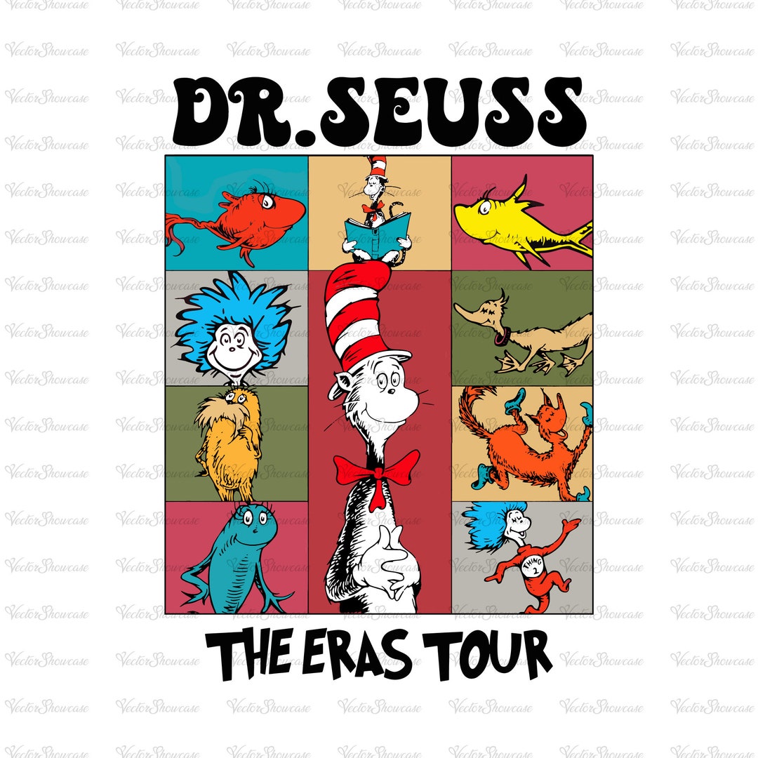 Dr Suess the Eras Tour Png, in My Dr. Suess Era Svg, Retro Dr. Suess ...