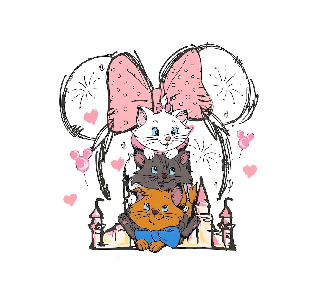 Mouse Ear Castle Png, Watercolor Castle Clipart Png, Aristocats Pvg ...