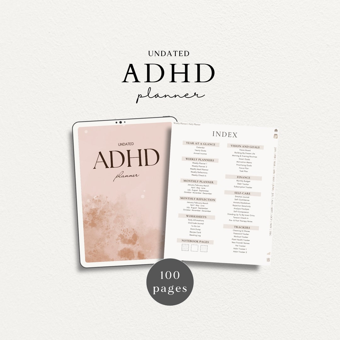 ADHD Digital Planner made by an Adhder for Ipad, Goodnotes Android ...