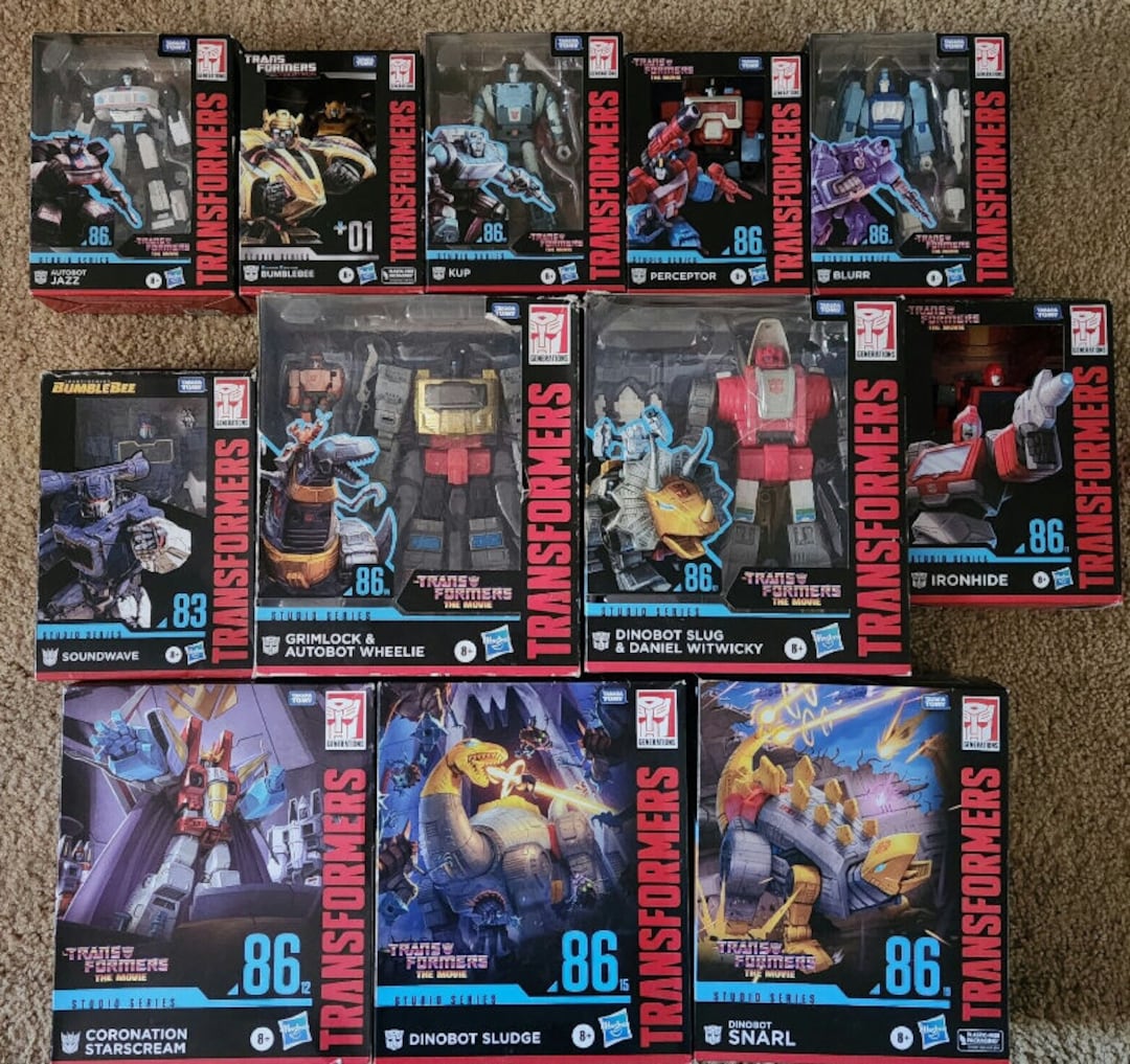 Lot of 12 Transformers Studio Series 1986 Bumblebee Dinobots - Etsy