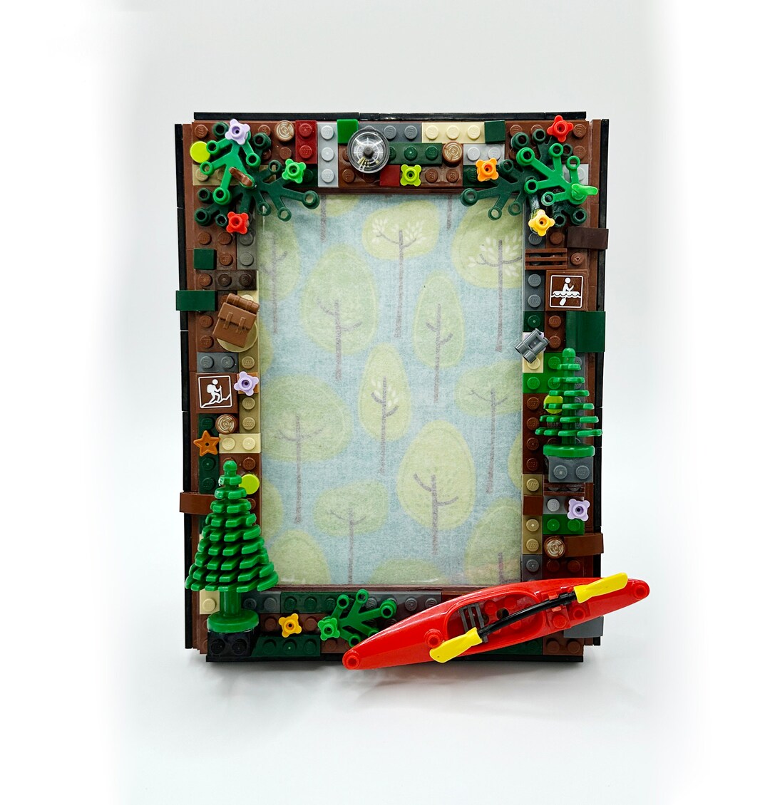 4x6 Outdoors Themed LEGO Photo Frame - Etsy