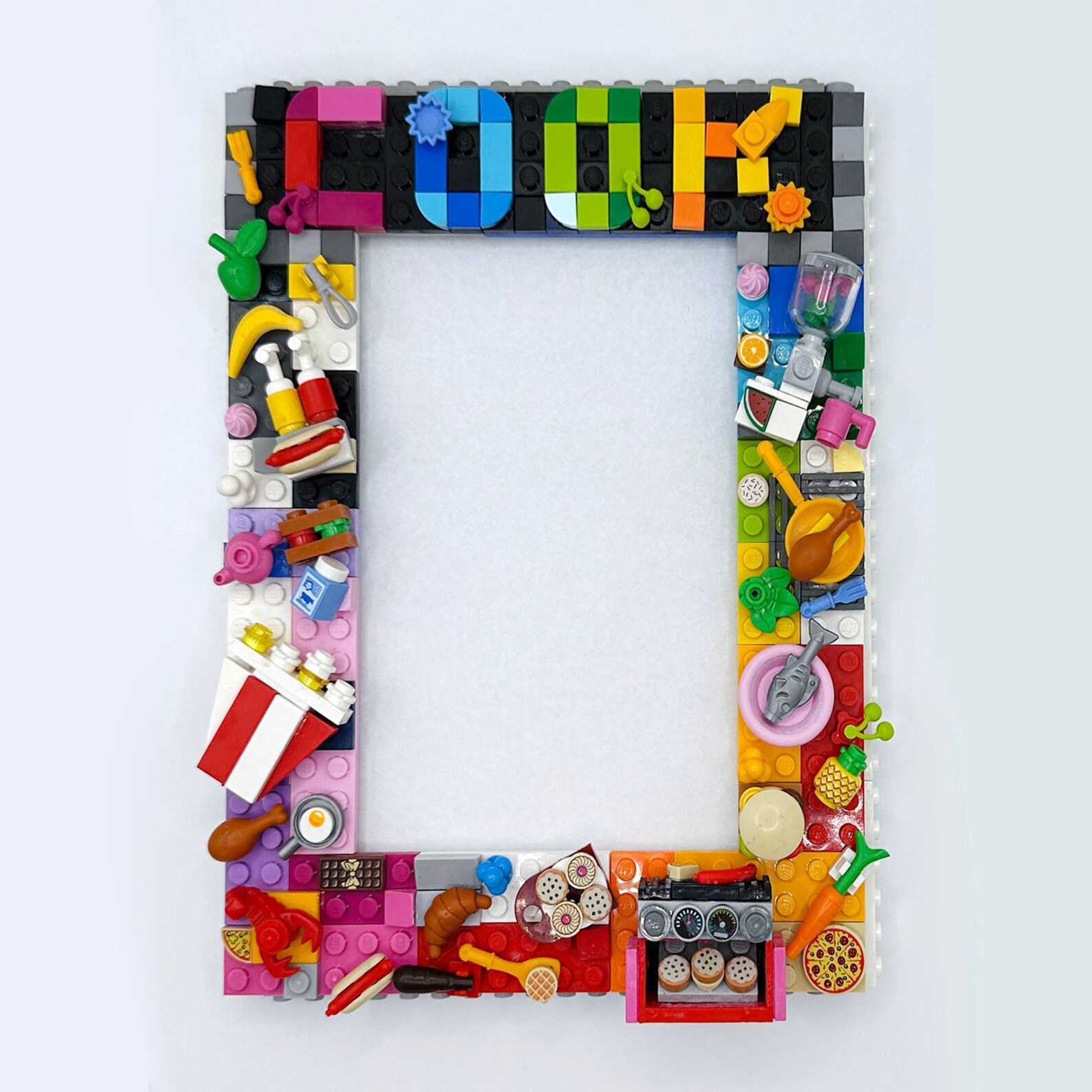 5x7in Cooking / Baking Themed Lego Brick Photo Frame - Etsy