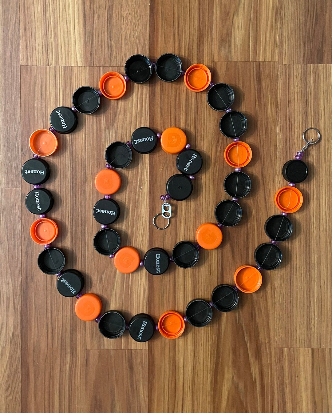 6ft Plastic Cap Garland - Orange/black - Etsy