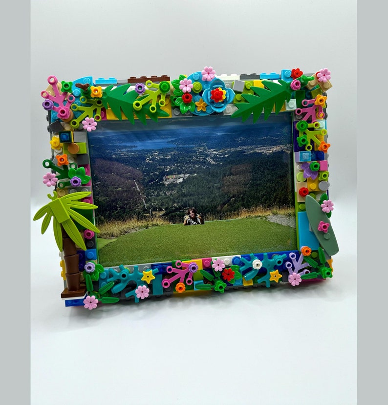 5x7inch TROPICAL Themed Lego Brick Photo Frame W/ 4x6in Picture Mat - Etsy