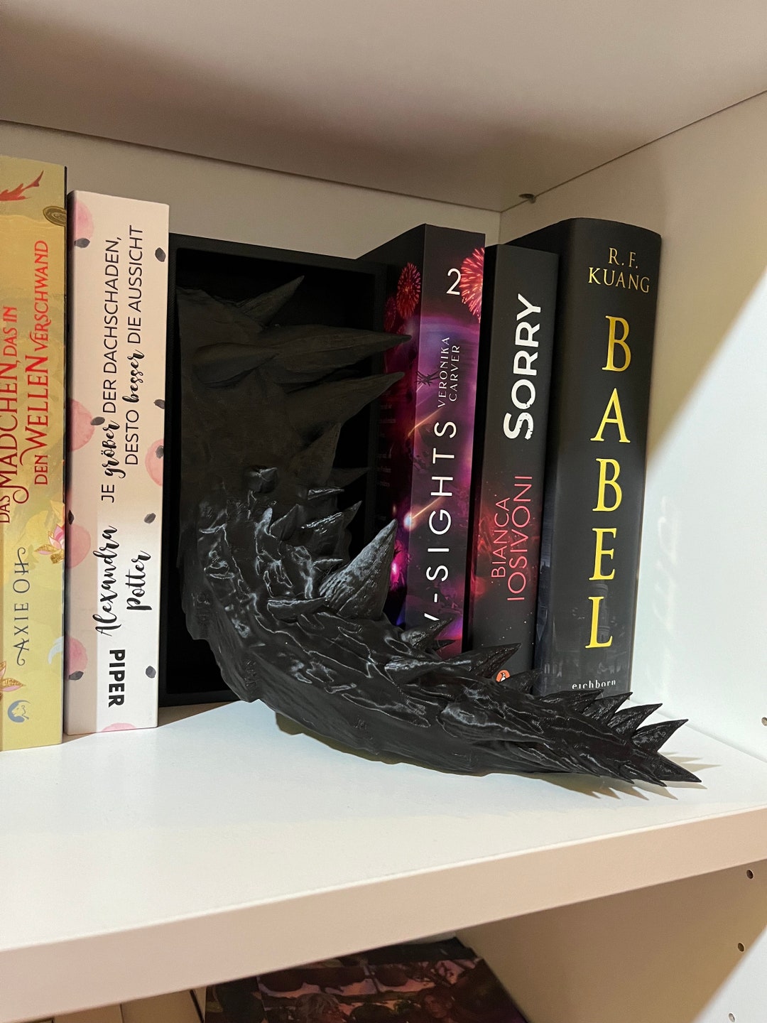 Dragon Tail Bookend Book-inspired Merch Fantasy Fire Expansion - Etsy