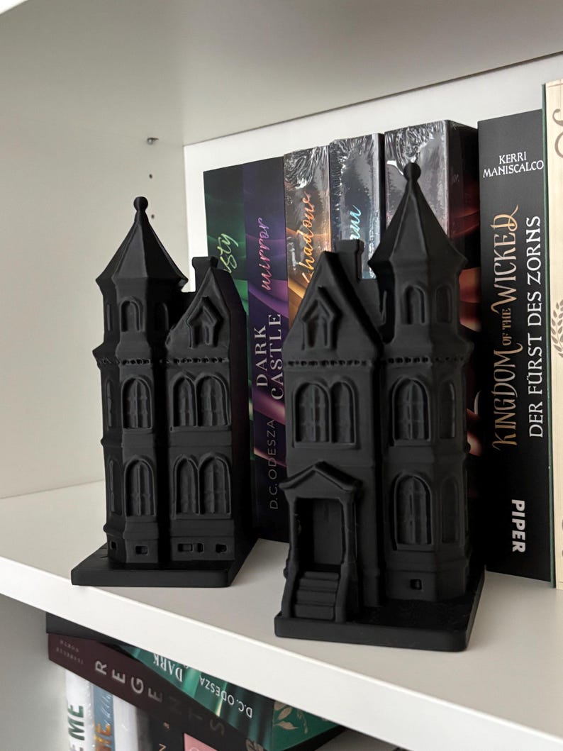Dark Castle Bookend – Gothic Decor for Bookshelves | Fantasy Gift ...