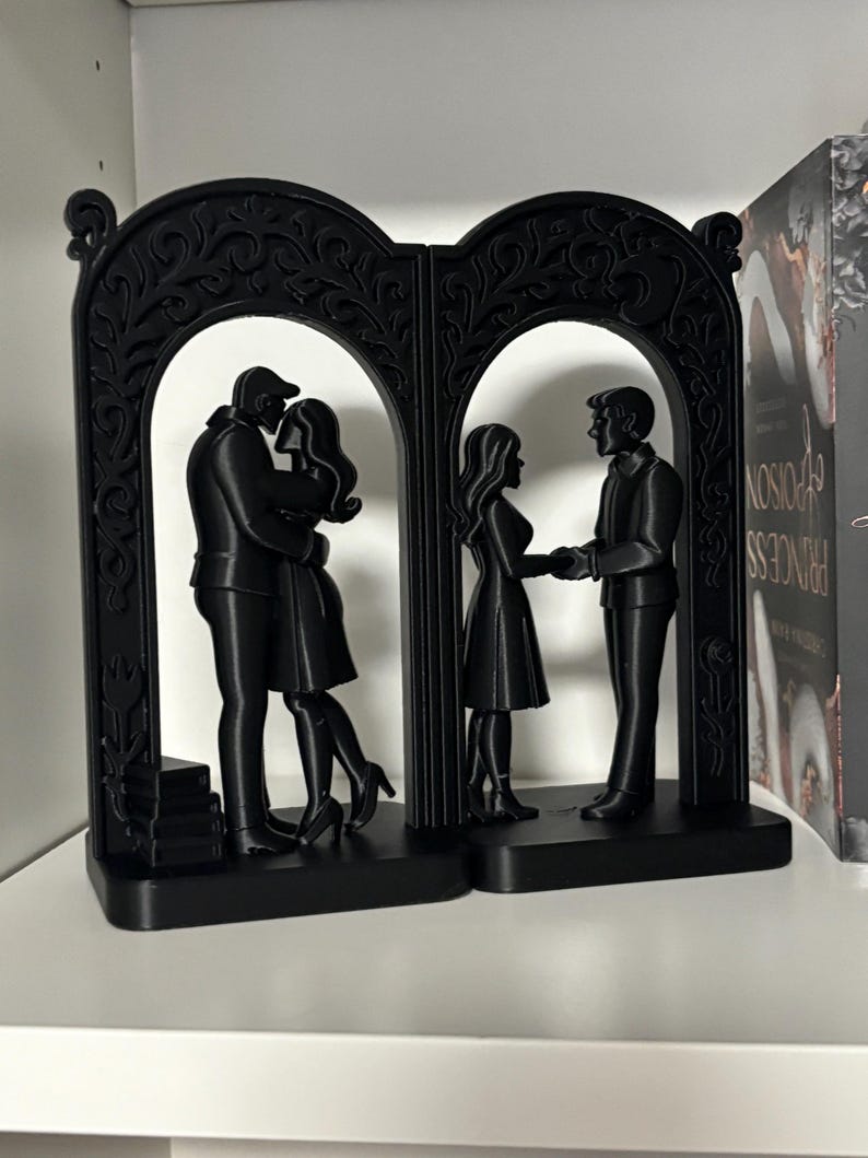 Romantic Bookends (2 Pieces) – Decorative Book Holders for Romance ...