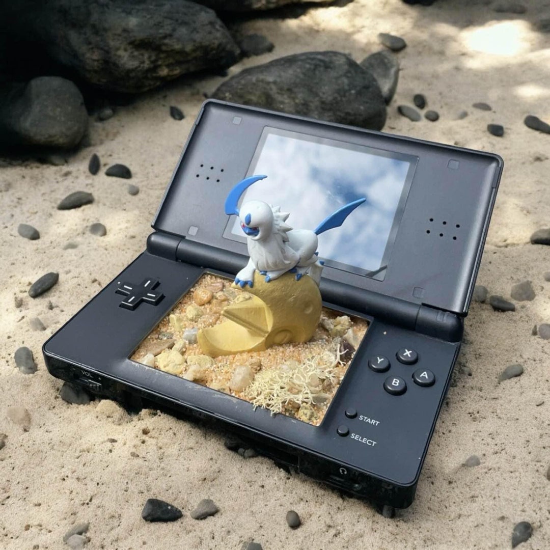 Absol Diorama on Vintage Nintendo DS | Perfect Gift for Pokémon Fans - Etsy