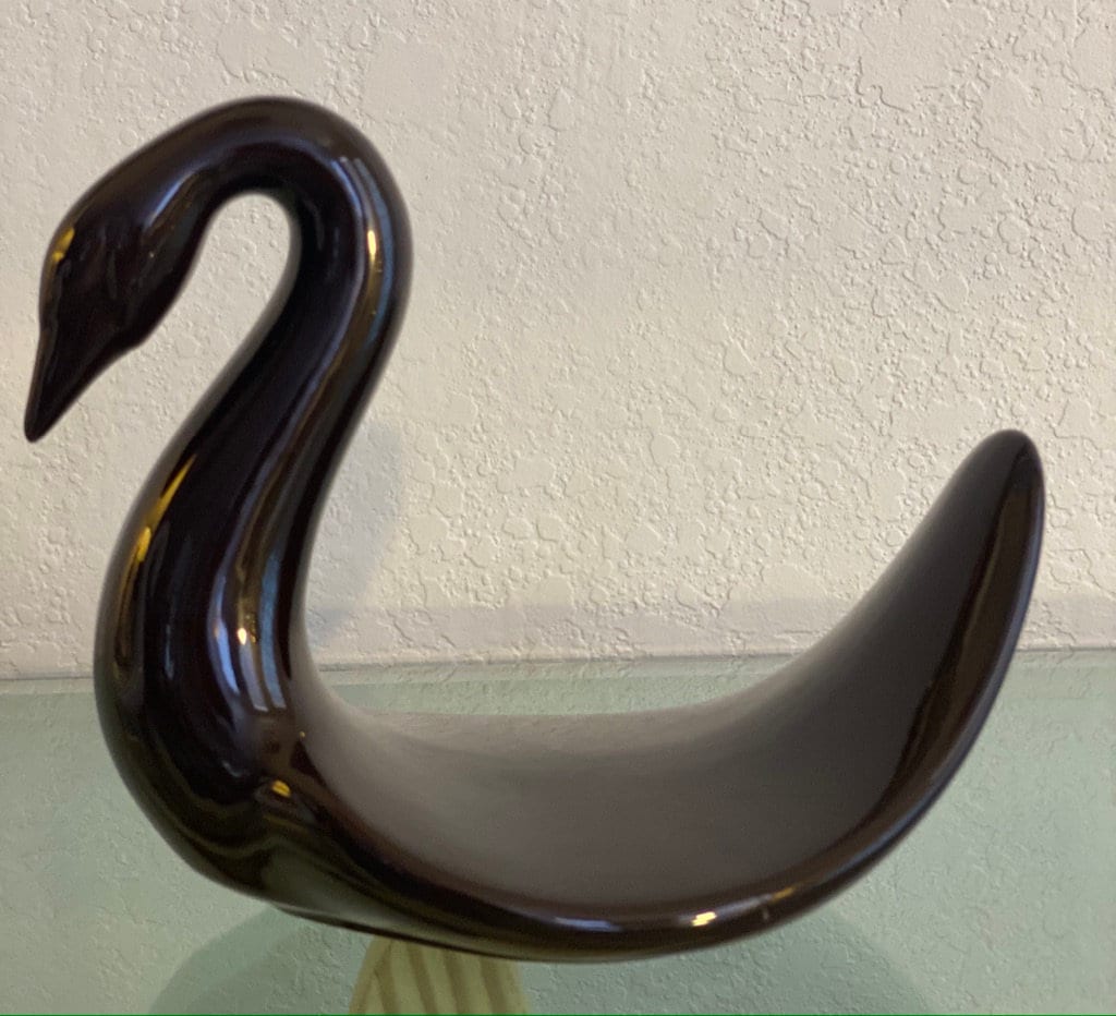 80s Pastel Ceramic Swans/80s Art Deco Decor/post Modern/ Vintage ...