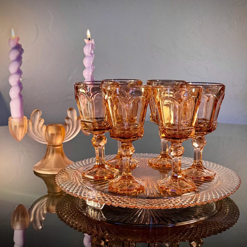 Fostoria Virginia Goblets - Etsy