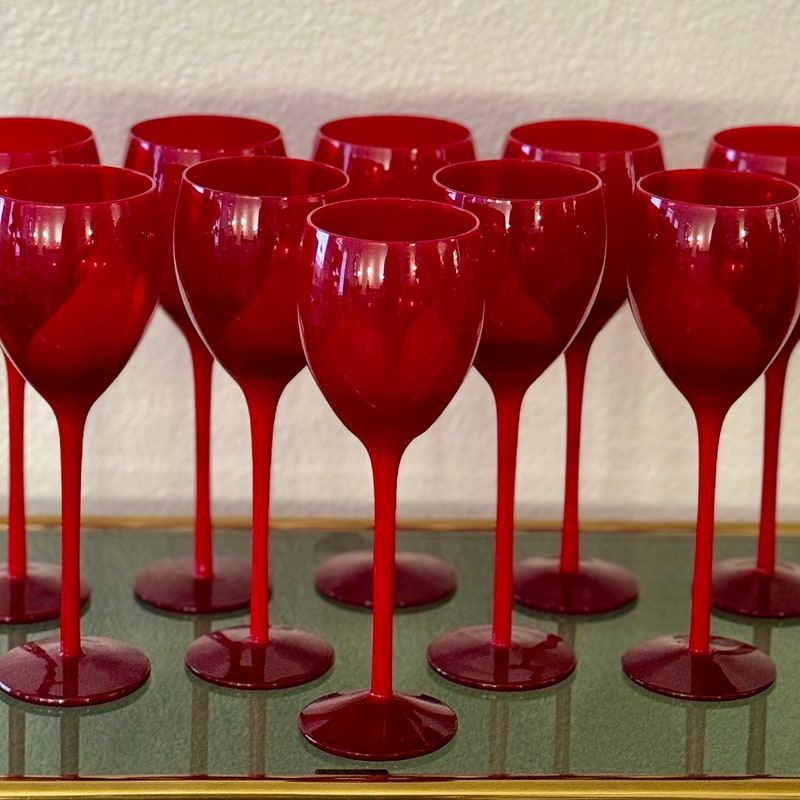 Red Wine Glasses - Etsy