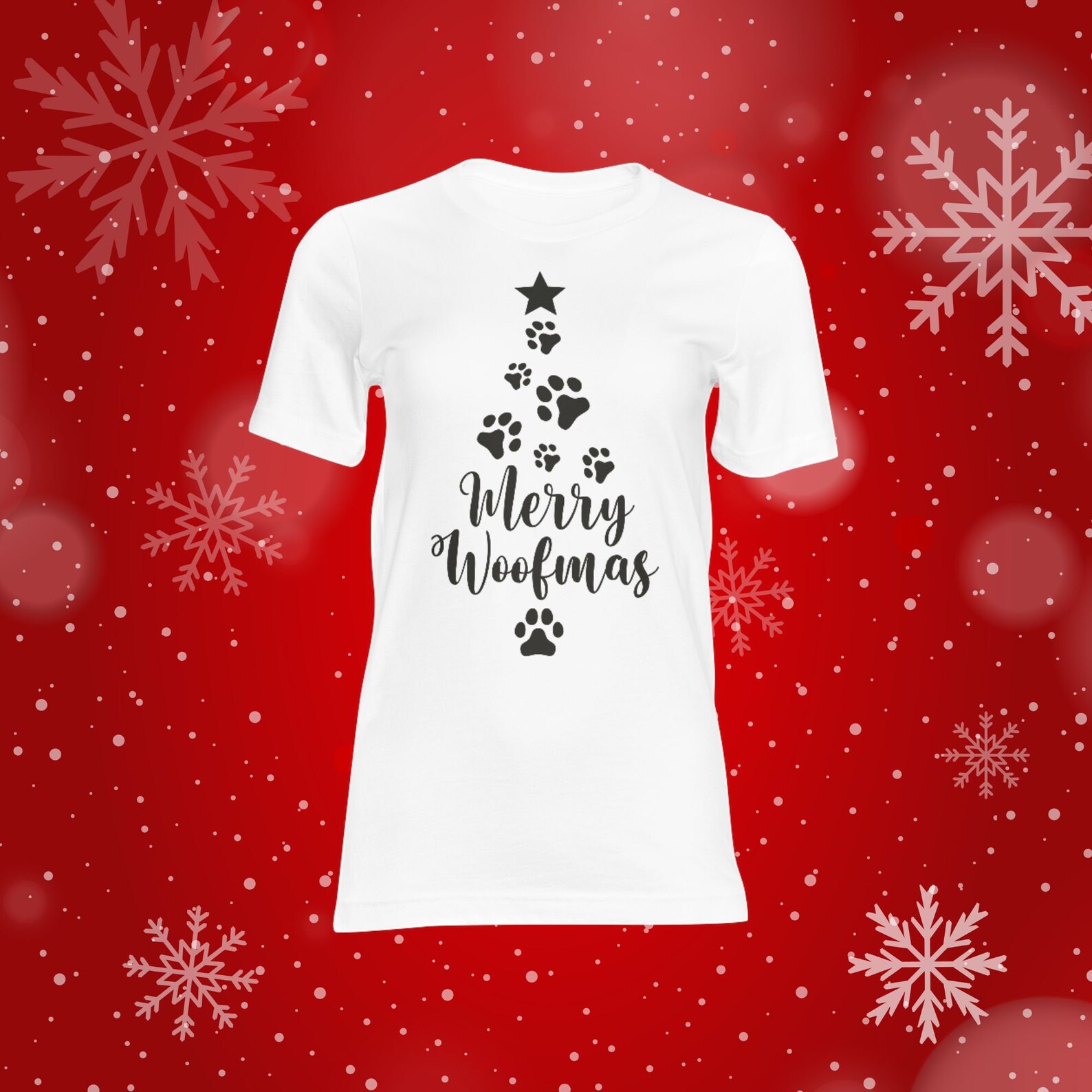 Merry Woofmas Svg Paw Tree Svg Christmas Diy Digital Download - Etsy